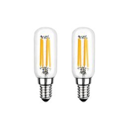 LED-Glühbirne, T25 E14 4W warmweiße Glühbirne 2700K, 400LM, LED-Röhrenglühlampe für Dunstabzugshaube, nicht dimmbar, 2er-Set - Lablanc