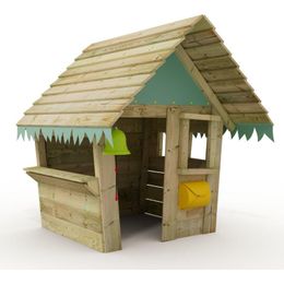 Wickey - Spielhaus Saloon - Kinderspielhaus aus Holz, Gartenhaus für Kinder, extrem witterungsbeständig - aus kesseldruckimprägniertem Massivholz