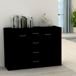 Sideboard,Kommode Schwarz 88x30x65 cm Holzwerkstoff vidaXL