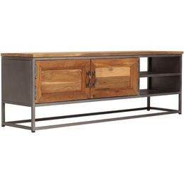 TV-Schrank Recyceltes Teak und Stahl 120 x 30 x 40 cm vidaXL