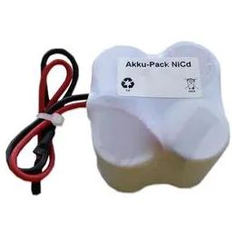 Akku Pack 4,8V 4500mAh für Notbeleuchtung Reihe NiCd F2x2 4xD-Hochtemperaturzell...