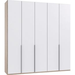 Kleiderschrank wimex "New York", weiß (struktureichefarben hell, front weiß), B:225cm H:236cm T:58cm, Schränke, in vielen Breiten, 208 oder 236cm hoch