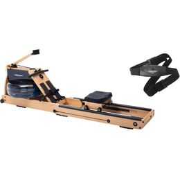 Ruderzugmaschine Christopeit Sport "WP 5000 inkl. Pulsgurt", braun (holzfarben), RudergeräteB:55cm H:60cm L:213cm, Rudermaschine, 16 Widerstandsstufen, Wasserwiderstand, Magnetbremse, B:55cm H:60cm L:213cm