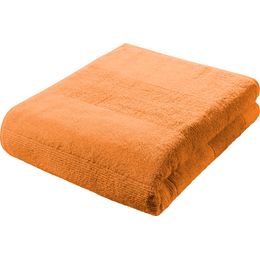 Badetuch Fleuresse "2828" Handtücher (Packung) Gr. B/L: 90cm x 200cm,, rot (rot, orange) Duschhandtücher, Handtücher, Walkfrottee, 100% Baumwolle