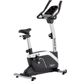 Ergometer Reebok "SL8.0 Fahrrad-Ergometer" Fahrradtrainer silberfarben Schwungmasse ca. 10 kg, 24 Widerstandsstufen