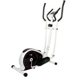 Crosstrainer Christopeit Sport "CT 3" Gr. 1, rot (weiß, schwarz, rot), Crosstrainer, ohne Unterlegmatte, Schwungmasse ca. 7 kg, 8 Widerstandsstufen, B:66cm H:152cm L:111cm