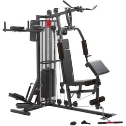 Kraftstation Christopeit Sport "Kraftstation SP 5000", schwarz, KraftstationenB:151cm H:197cm L:179cm, multifunktionale Fitnessstation, max. Trainingsgewicht 70 kg, B:151cm H:197cm L:179cm