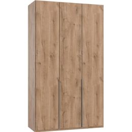 Kleiderschrank wimex "New York", braun (plankeneichefarben), B:135cm H:236cm T:58cm, Schränke, in vielen Breiten, 208 oder 236cm hoch