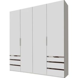 Kleiderschrank wimex "Level by fresh to go", weiß, B:200cm H:216cm T:58cm, Schränke, mit Schubladen