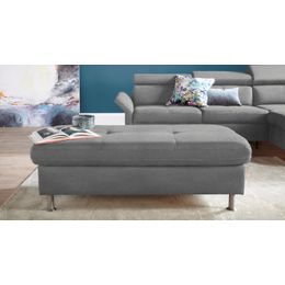 Hocker exxpo - SOFA FASHION "Maretto" Gr. B/H/T: 136cm x 46cm x 70cm, Webstoff, Hocker, grau Polsterhocker