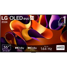 F (A bis G) LG OLED-Fernseher Fernseher Gr. 55, schwarz