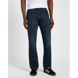 Straight-Jeans Lee "Extreme Motion" Gr. 38, Länge 30, blau (bolton), Herren, Denim/Jeans, Obermaterial: 77% Baumwolle, 21% Polyester, 2% Elasthan, Jeans, Extreme Motion Stretchware