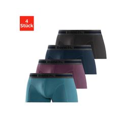 Hipster Bench., Herren, Gr. S, bunt (blau, bordeaux, anthrazit, petrol), Jersey, Obermaterial: 95% Baumwolle, 5% Elasthan, unifarben, körpernah, Unterhosen Hipster-Panty, knapp sitzende Boxershorts aus Baumwollmischung