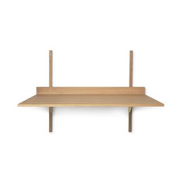 ferm LIVING - Sector Schreibtisch, Eiche / Messing