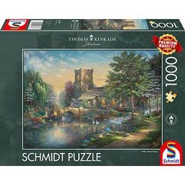 SCHMIDT Thomas Kinkade Willlow Wood Chapel Puzzle, 1000 Teile