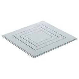 Badematte Vossen "Feeling" Badematten Gr. quadratisch (60cm x 60cm), Baumwolle, beige (shell) Badteppich, Uni-Farben, mit Bordüre, Hoch-Tief Effekt, reine Baumwolle