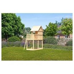 Spielturm Konifera "Finni" Spieltürme beige (natur) Kinder BxTxH: 107x202x291 cm, mit Sandkasten