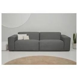 3-Sitzer Inosign "Koa, 228 cm, Modulsofa in Webstoff, Cord" Sofas Gr. B/H/T: 228cm x 88cm x 98cm, Cord, grau (dunkelgrau) Designsofa in Cord