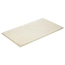 Badematte Vossen "Exclusive" Badematten Gr. rechteckig (60cm x 100cm), Baumwolle, weiß (ivory) Badteppich, Uni-Farben, Karo Muster, Hoch-Tief Effekt, reine Baumwolle