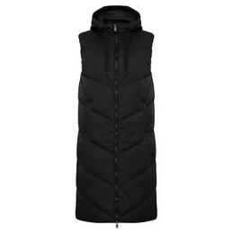 Longweste oxmo "Longweste OXBolyn" Gr. 40, schwarz, Damen, Obermaterial: 100% Nylon NY., Westen, Ohne