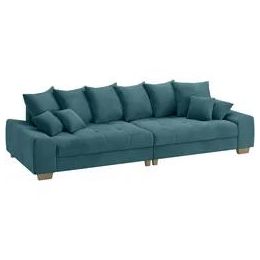 Big-Sofa Inosign "Nikita II" Sofas Gr. B/H/T: 300cm x 88cm x 118cm, Microfaser, Ausführung / Funktion, blau Wahlweise mit Kaltschaumpolsterung, bis 140 kg belastbar