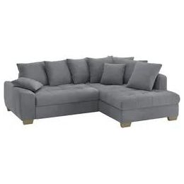 Ecksofa Inosign "Nikita II, L-Form" Sofas Gr. B/H/T: 240cm x 86cm x 190cm, Soft clean, Bettfunktion links, Ausführung / Funktion, grau Wahlweise mit Kaltschaum, EasyBett, Bettkasten