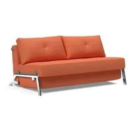 Schlafsofa INNOVATION LIVING TM "Cubed Klappsofa, hochwertige Schlaffunktion, Design und extra Komfort" Sofas Gr. B/H/T: 165cm x 79cm x 103cm, Webstoff, 160x200, braun (rust) Frontauszug, sehr platzsparend, abgewinkelt Sitzen, waagerecht liegen