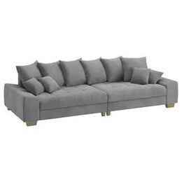 Big-Sofa Inosign "Nikita II" Sofas Gr. B/H/T: 300cm x 88cm x 118cm, Microfaser 1, Ausführung / Funktion, grau Wahlweise mit Kaltschaumpolsterung, bis 140 kg belastbar