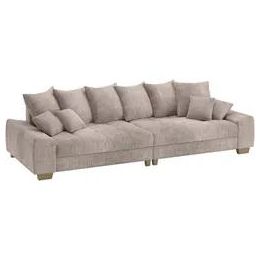 Big-Sofa Inosign "Nikita II" Sofas Gr. B/H/T: 300cm x 88cm x 118cm, Velours, Ausführung / Funktion, beige Wahlweise mit Kaltschaumpolsterung, bis 140 kg belastbar