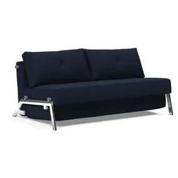 Schlafsofa INNOVATION LIVING TM "Cubed Klappsofa, hochwertige Schlaffunktion, Design und extra Komfort" Sofas Gr. B/H/T: 165cm x 79cm x 103cm, Webstoff, 160x200, blau Frontauszug, sehr platzsparend, abgewinkelt Sitzen, waagerecht liegen