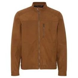 Lederimitatjacke Blend "Lederimitatjacke BHOuterwear" Gr. L, braun (toffee) Herren Jacken