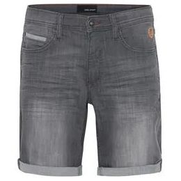 Jeansshorts Blend "Jeansshorts BHDenim" Gr. XXL, N-Gr, grau (denim grau), Herren, Obermaterial: 70% Baumwolle CO. 28% Polyester PES. 2% Elasthan EL., unifarben, Jeans