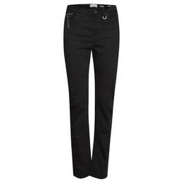 Röhrenjeans Pulz Jeans "Rhrenjeans PZEmma" Gr. 30, Länge 30, schwarz (schwarz denim) Damen Jeans