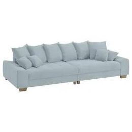 Big-Sofa Inosign "Nikita II" Sofas Gr. B/H/T: 300cm x 88cm x 118cm, Microfaser, Ausführung / Funktion, blau Wahlweise mit Kaltschaumpolsterung, bis 140 kg belastbar