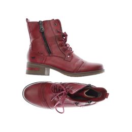 Mustang Damen Stiefelette, rot, Gr. 38