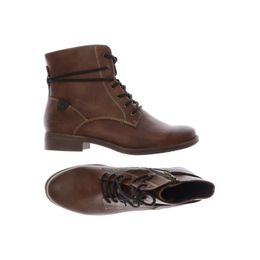 Tom Tailor Damen Stiefelette, braun, Gr. 39