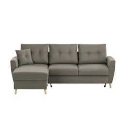 Ecksofa Carla &brvbar; braun &brvbar; Ma&szlig;e (cm): B: 230 H: 93 T: 159 &raquo; Sconto