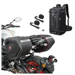 Set Satteltaschen + Rucksack passend für Yamaha FZS 1000 / 600 Fazer Bagtecs RF1-HK4