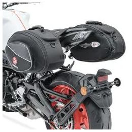 Satteltaschen passend für Yamaha YZF-R 125 Bagtecs SP3 36-60Ltr schwarz