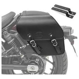 Satteltasche + Halter passend für Triumph Rocket III / Classic Fargo links Craftride