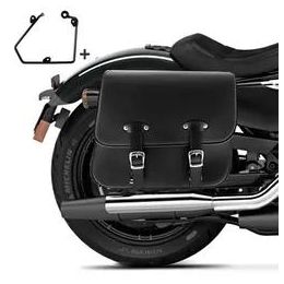 Satteltasche + Halter passend für Chopper / Custombikes 883 95-10 rechts 20l Craftride