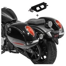 Seitenkoffer passend für Kawasaki Vulcan S 15-24 Halter abnehmbar Satteltasche Alabama Craftride