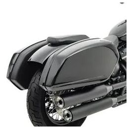 Seitenkoffer passend für Harley Davidson Softail Street Bob / 114 / Standard 18-24 Harte Satteltaschen Koffer mit Halter Craftride HB15