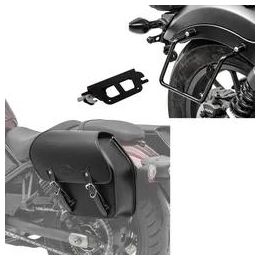 Set: Satteltasche passend für Honda Rebel 500 CMX 17-24 mit Halter abnehmbar links Fargo 13l Craftride + Satteltaschenhalter passend für Honda Rebel 500 CMX 17-24 rechts Satteltaschen Abstandshalter Craftride