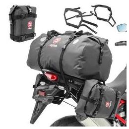 Satteltaschen K4 + Kofferträger + Hecktasche XF80 passend für Suzuki V-Strom 1050 / XT 20-24