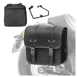 Set Satteltasche + Halter passend für Chopper / Custombikes 1200 Low 07-09 Craftride RNO-R rechts