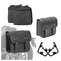 Set 2x Satteltasche + Halter passend für Honda Rebel 500 CMX 17-24 Craftride RNO-P