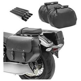 Satteltaschen KY + Haltesatz passend für Chopper / Custombike Craftride CB33435