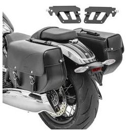 Set 2x Satteltaschen mit Halter QL passend für Kawasaki Vulcan S 15-24 Craftride Oregon links-rechts