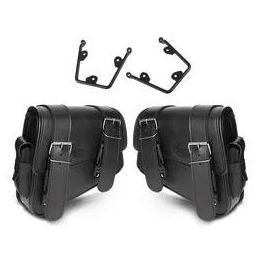 Set 2x Satteltaschen mit Halter passend für Kawasaki Vulcan S 15-24 Craftride Montana links-rechts